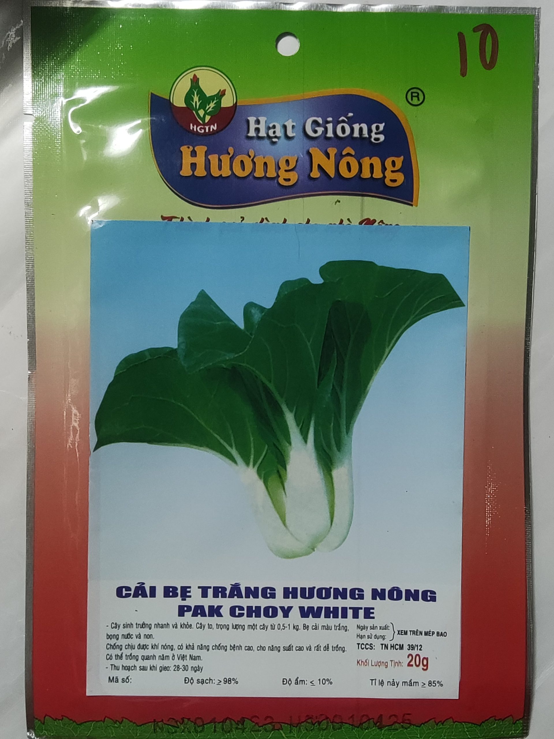 CẢI BẸ TRẮNG HƯƠNG NÔNG PAK CHOY WHITE ⋆ Bình Nhi Gardening